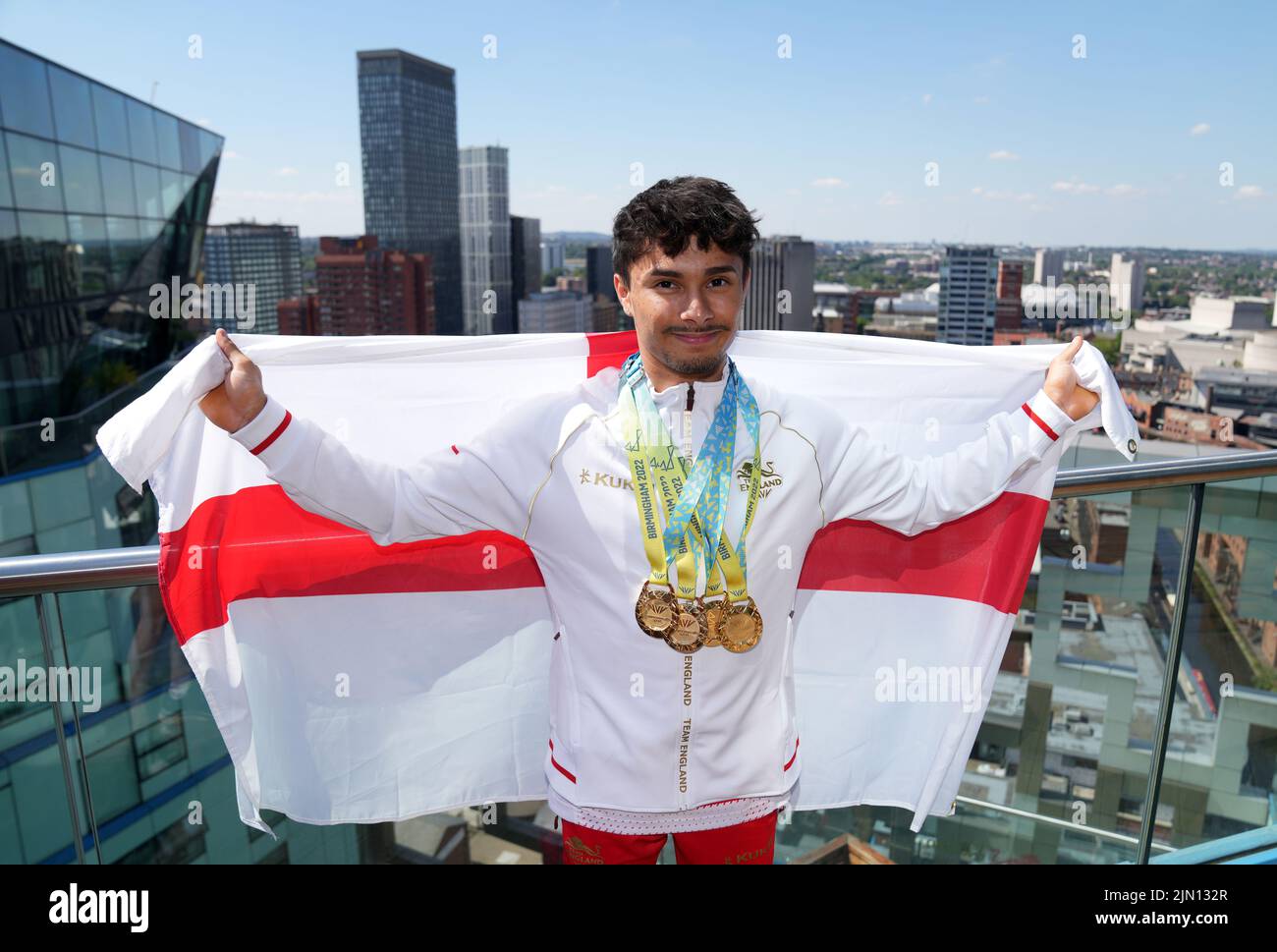Jake Jarman is announced as England's flagbearer for the Closing ...