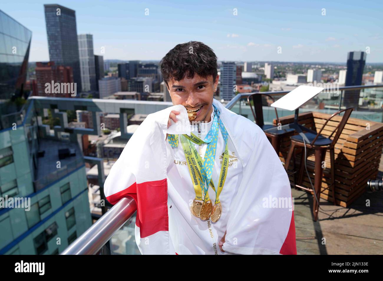Jake Jarman is announced as England's flagbearer for the Closing ...