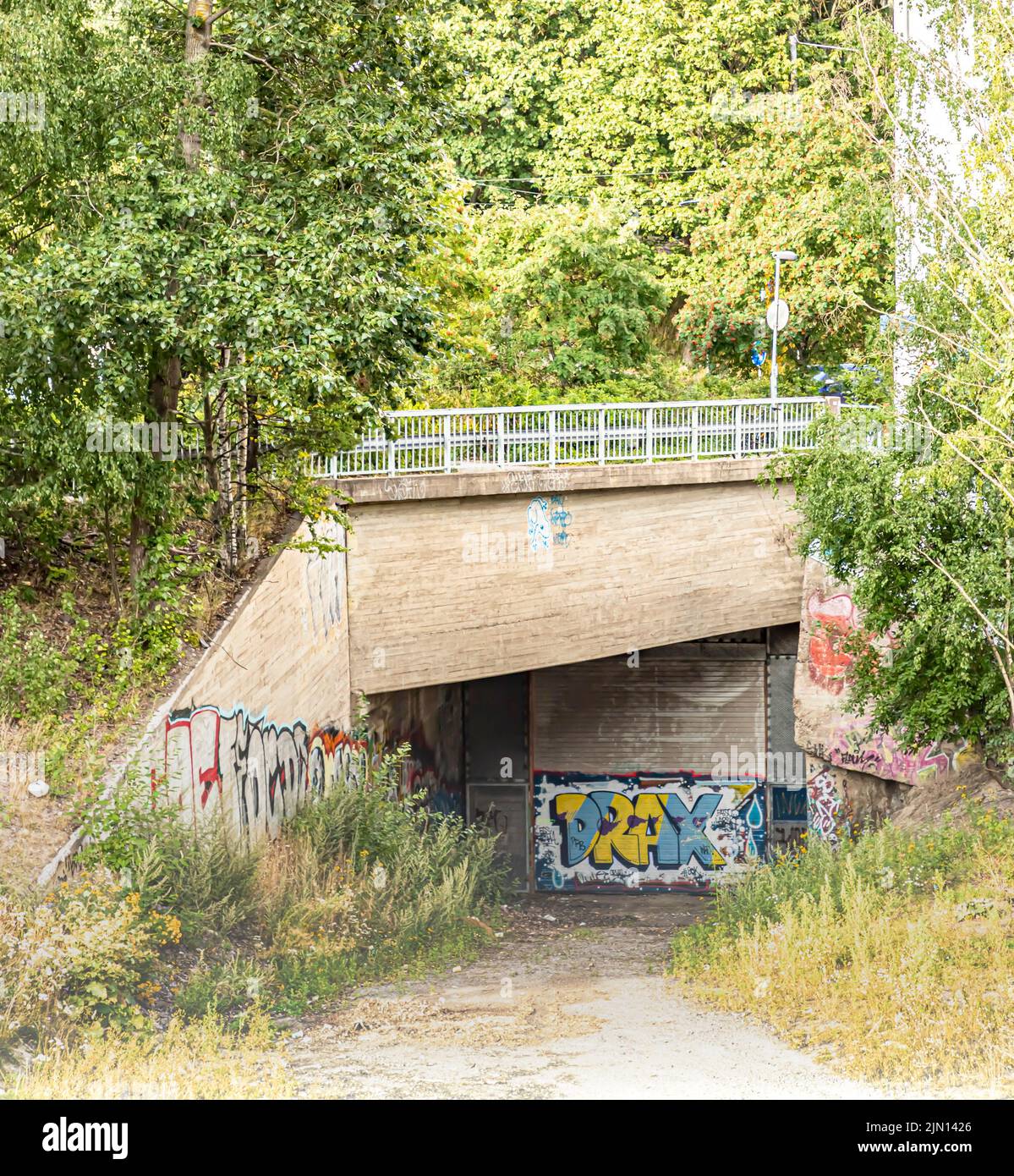 The western portal of the Pasila railway tunnel near Teollisuuskatu in ...