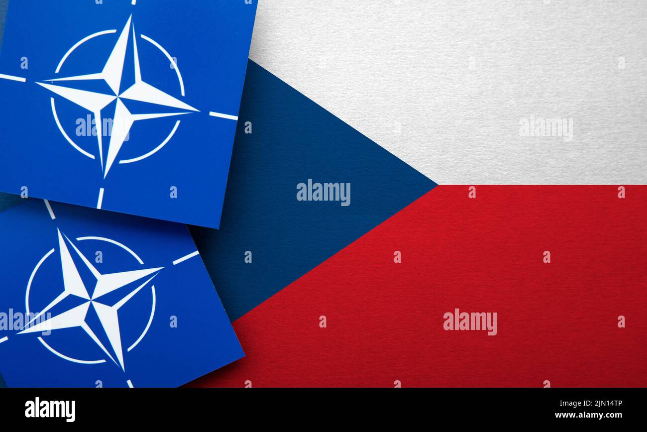 LONDON, UK - August 2022: NATO North Atlantic Treaty Organization ...