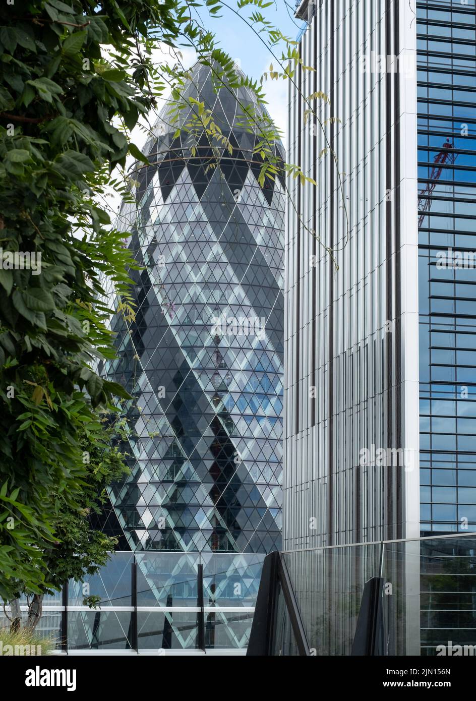 Gherkin Swiss Re Building, 30 St Mary Axe in the City of London ...