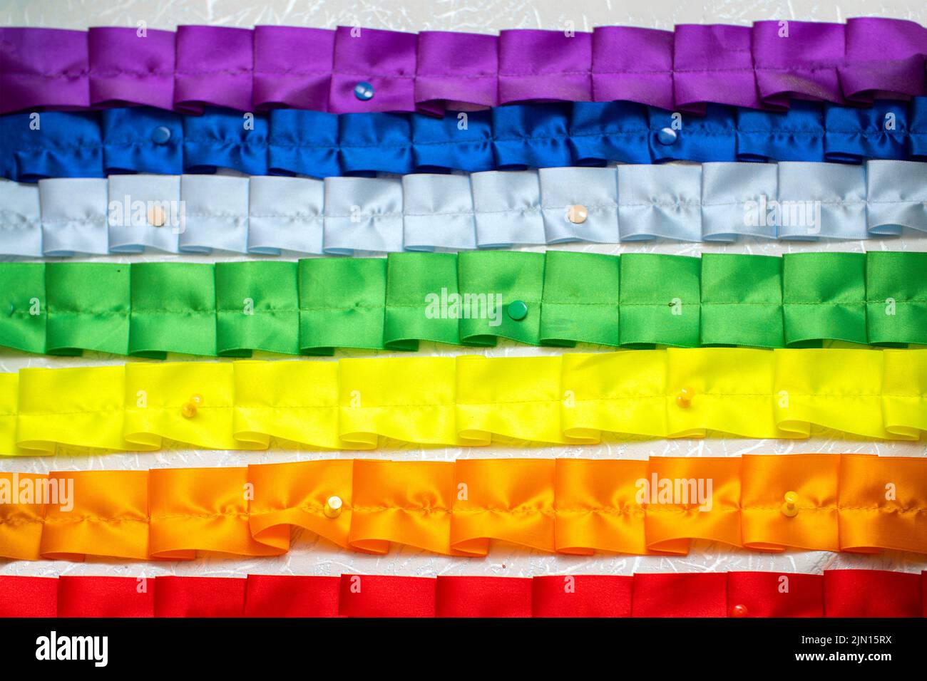 Rainbow color ribbon stripe spectrum hi-res stock photography and ...