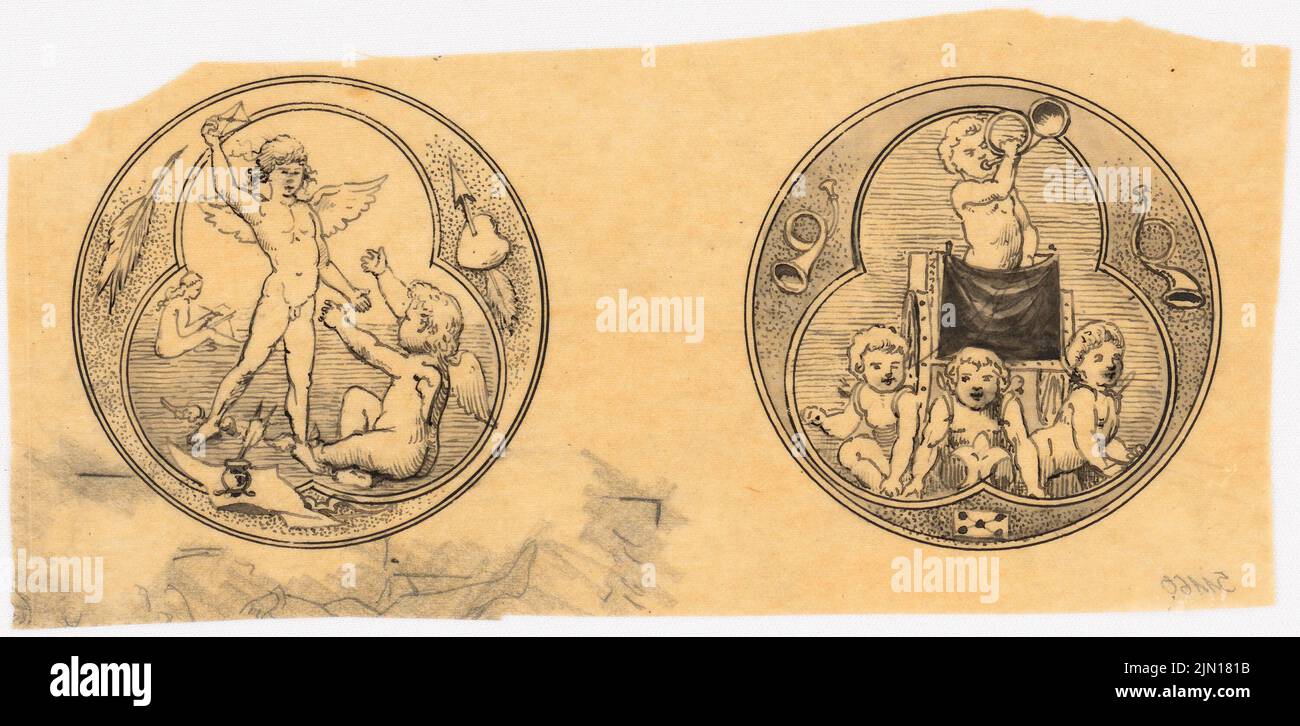 Titz Oskar (1845-1887), vignette love (without date): Representation of ...