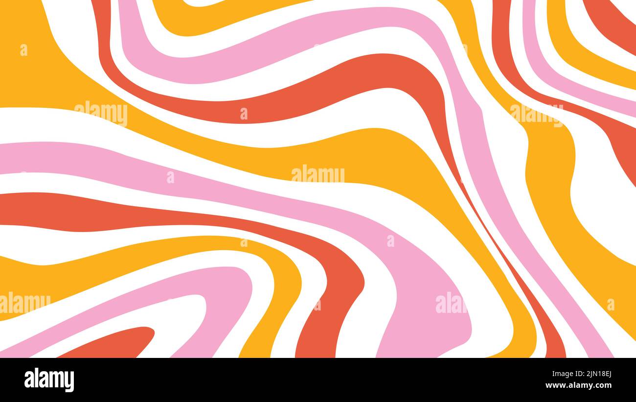 acid wave rainbow line backgrounds in 1970s 1960s hippie style. y2k ...