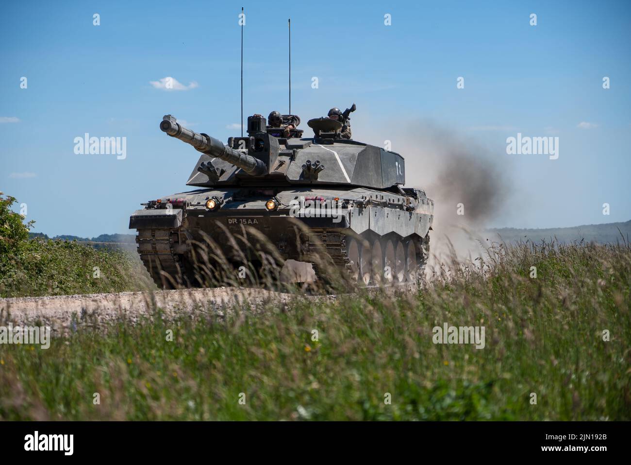 detailed close up of a british army challenger 2 FV4034 main battle ...