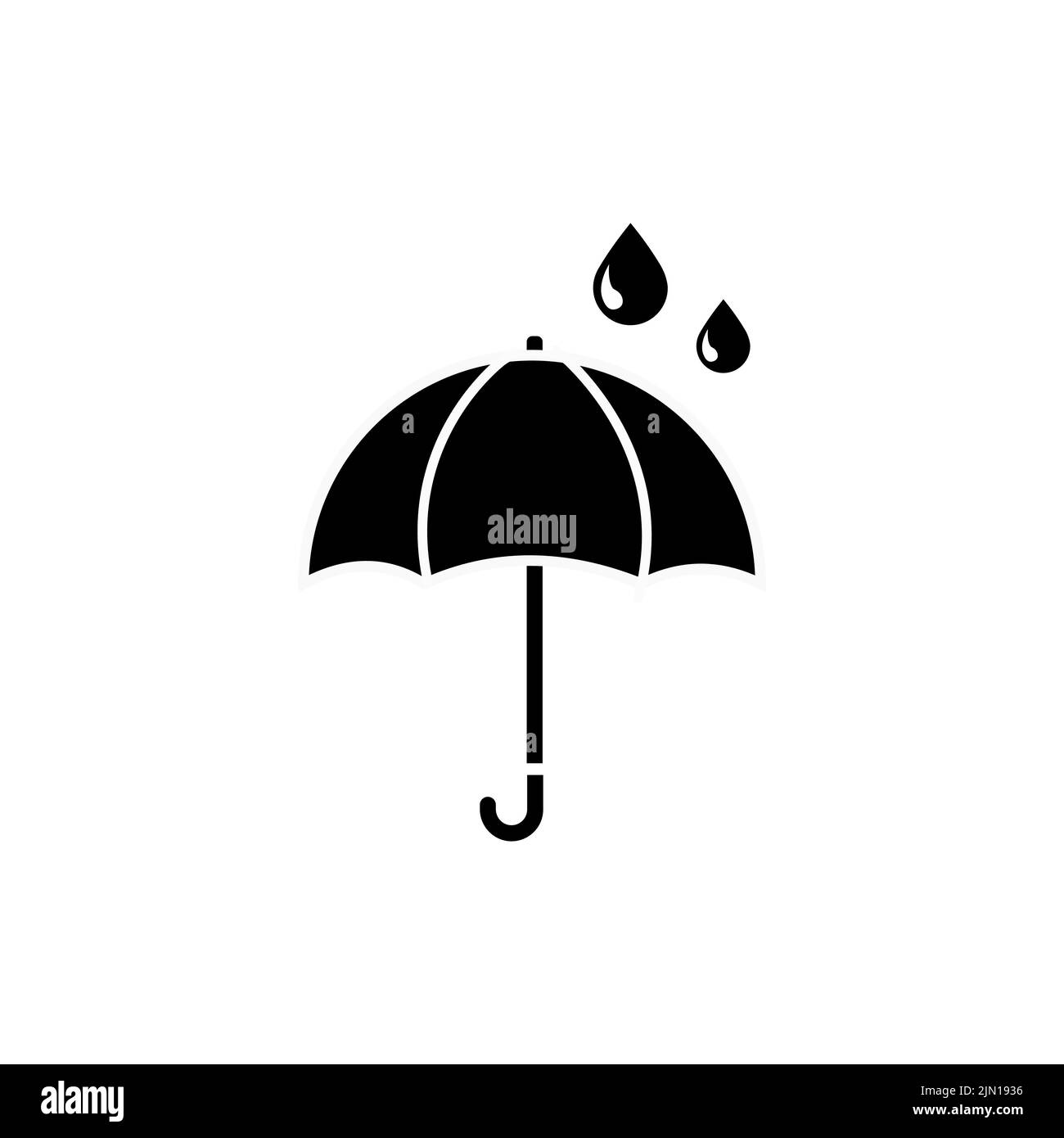 Open umbrella icon. Vector umbrella isolated. Illustration umbrella ...