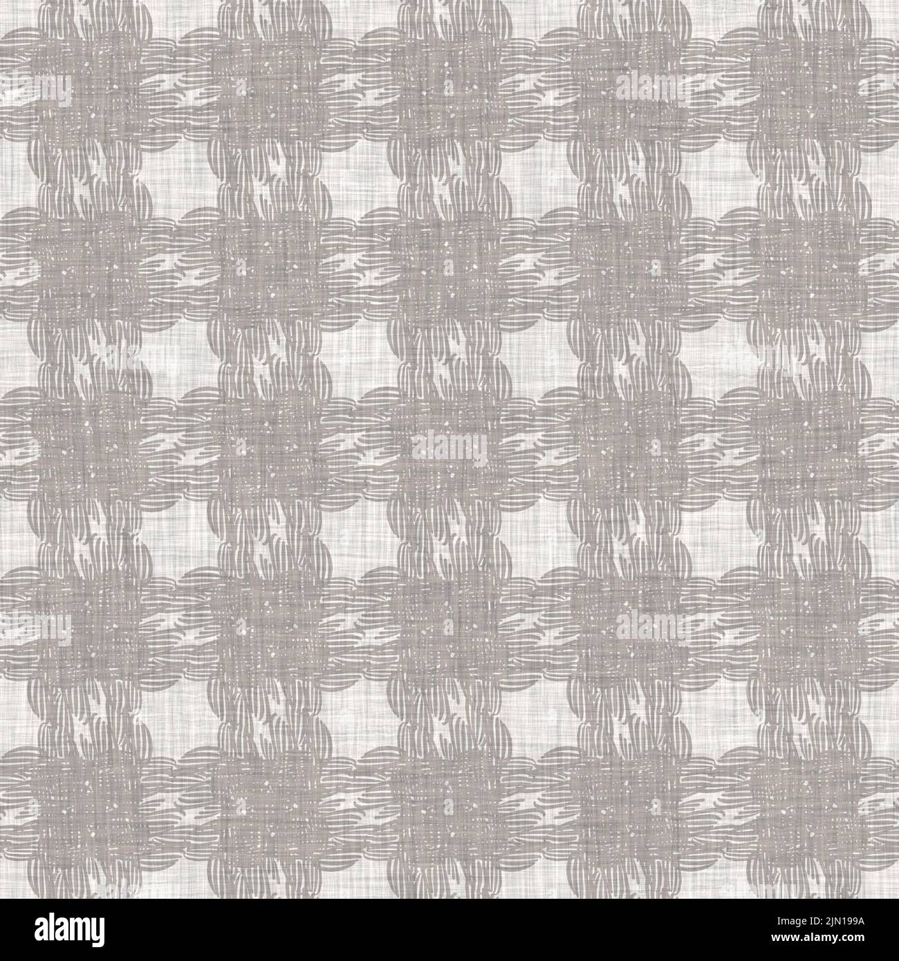 French grey irregular mottled linen seamless pattern. Tonal country ...