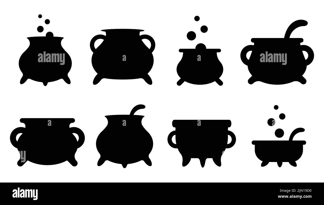 Black cauldrons Cut Out Stock Images & Pictures - Alamy