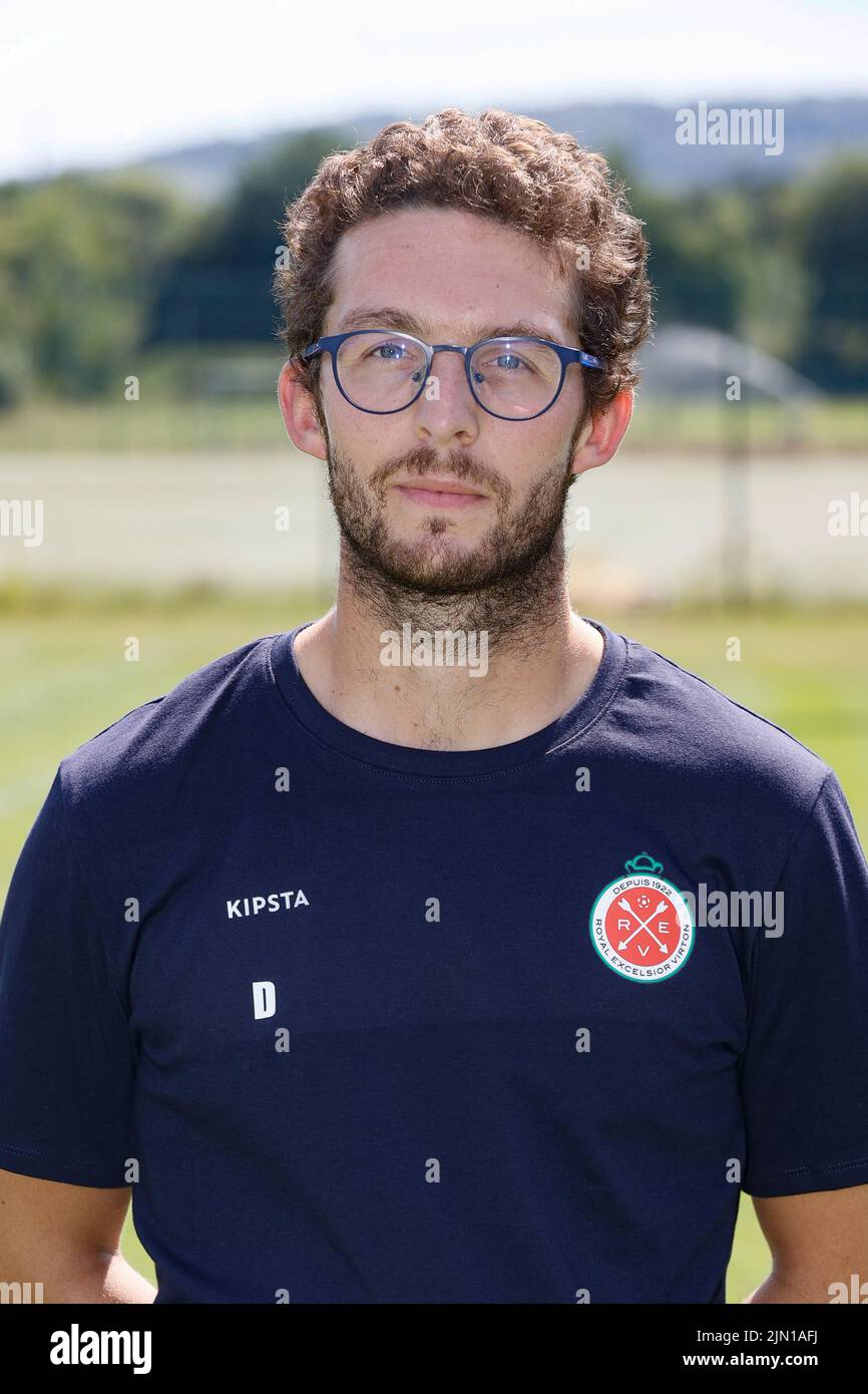 Virton's doctor Florian Foullon poses for the photographer during the ...