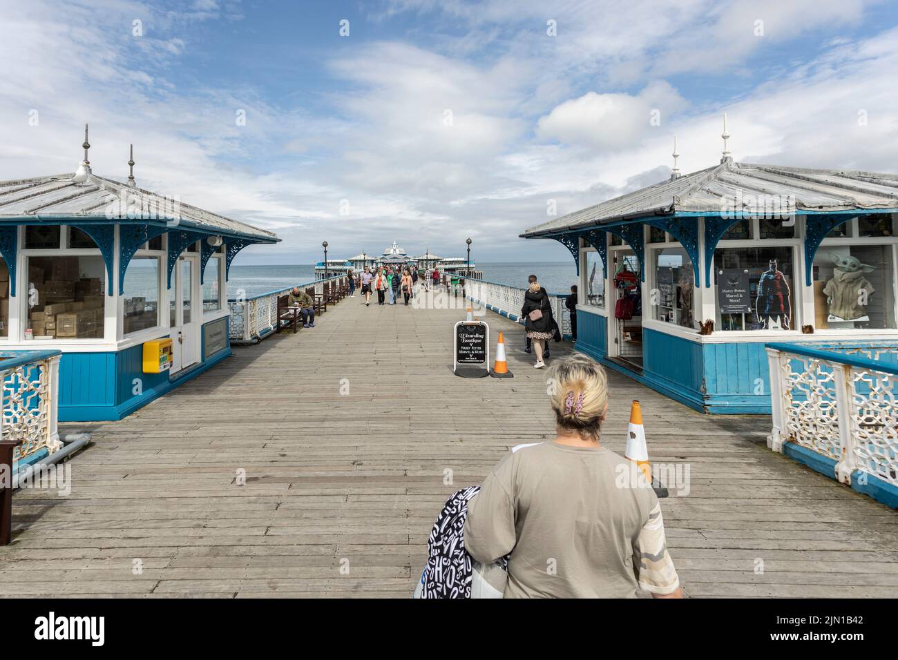 Llandudno north Wales united kingdom 01 August 2022 The pier, a popular ...