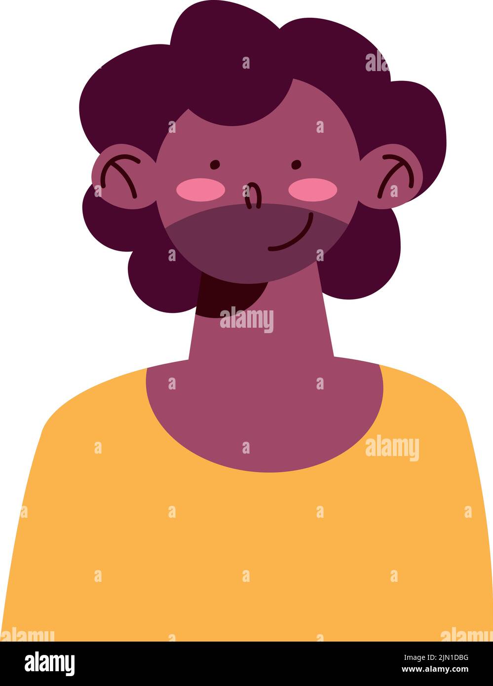 young afro man bearded character Stock Vector Image & Art - Alamy