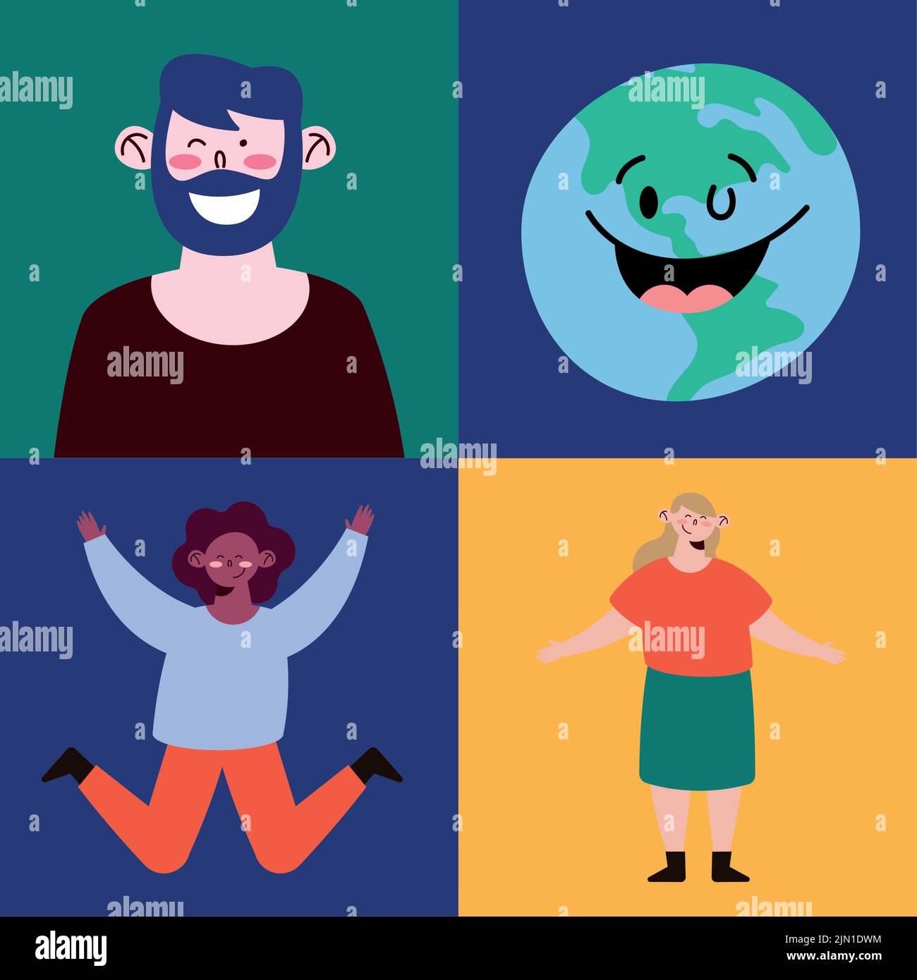 Planet faces Stock Vector Images - Alamy