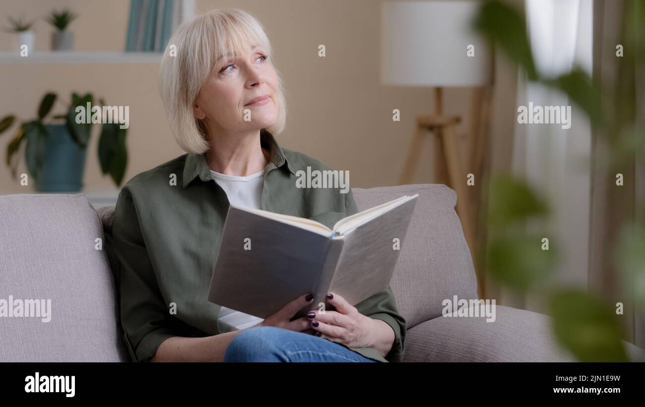 Calm smart Caucasian 50s lady Caucasian old woman mature lady senior ...