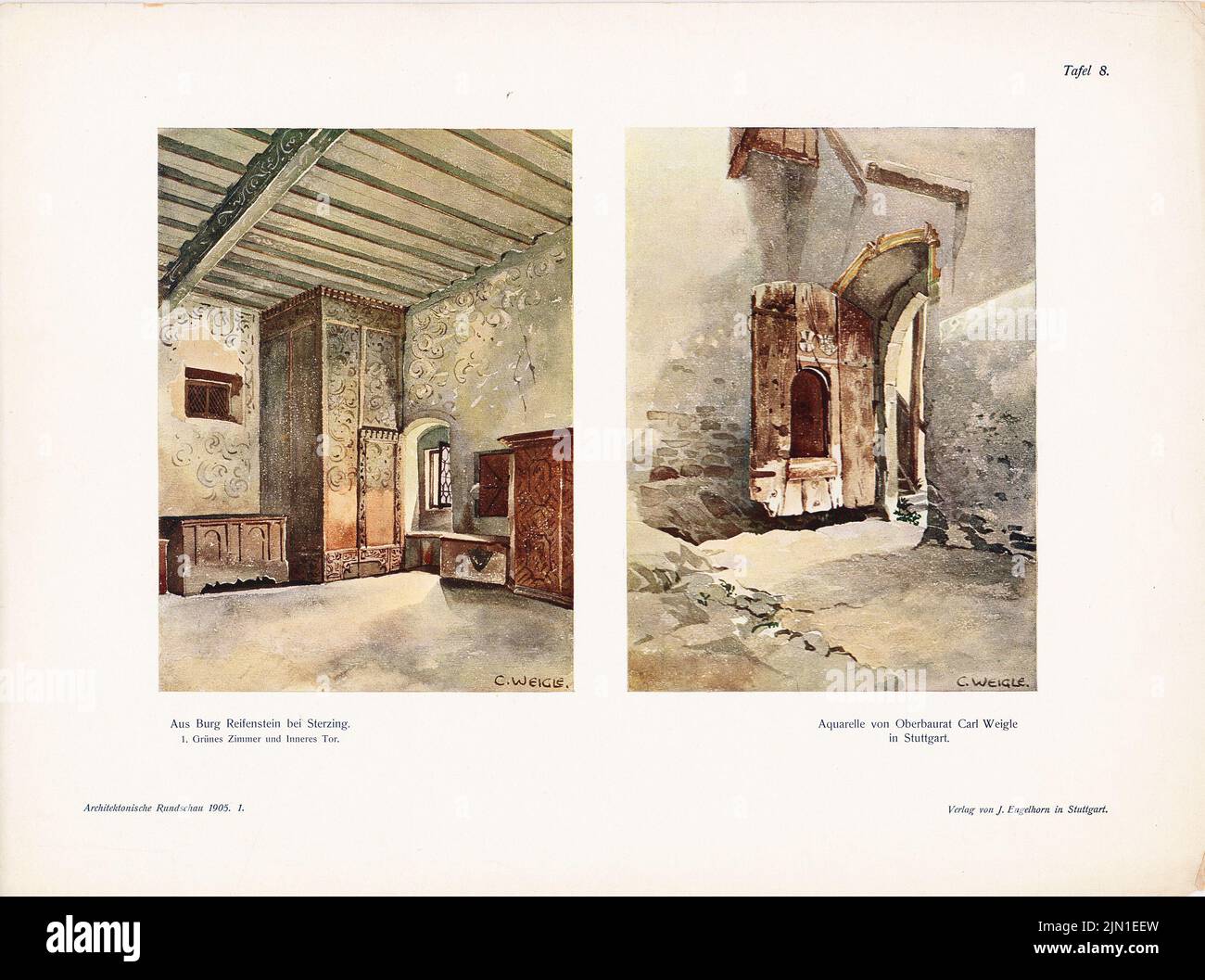 Weigle carl 1849 1932 burg reifenstein hi-res stock photography and ...