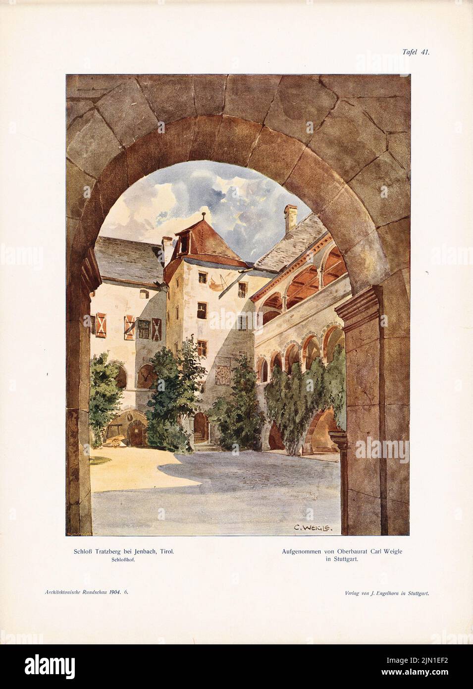 Weigle carl 1849 1932 schloss tatzberg hi-res stock photography and ...