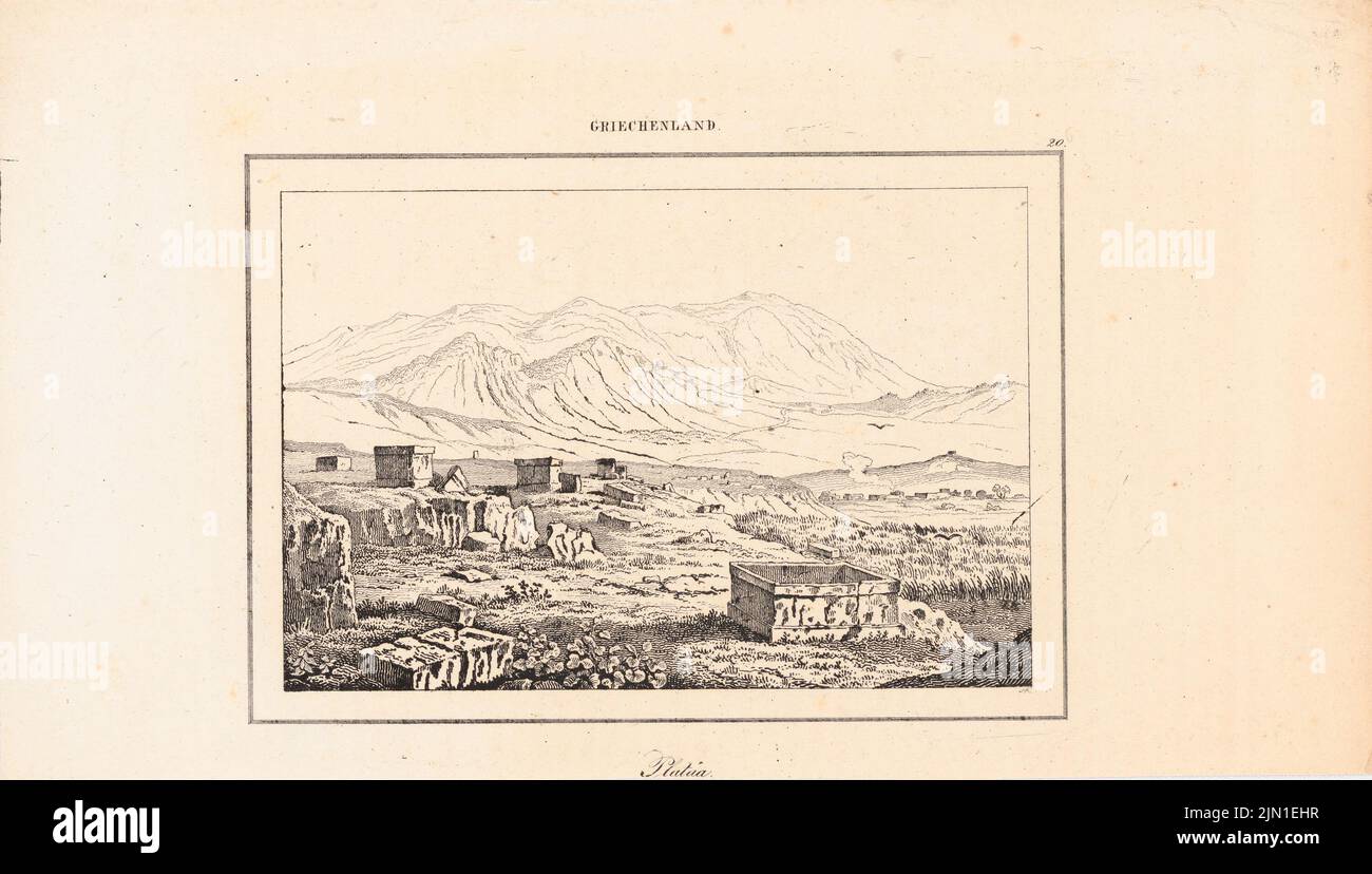 Unknown artists, Plataiai (without dat.): Perspective view. Stitch on ...