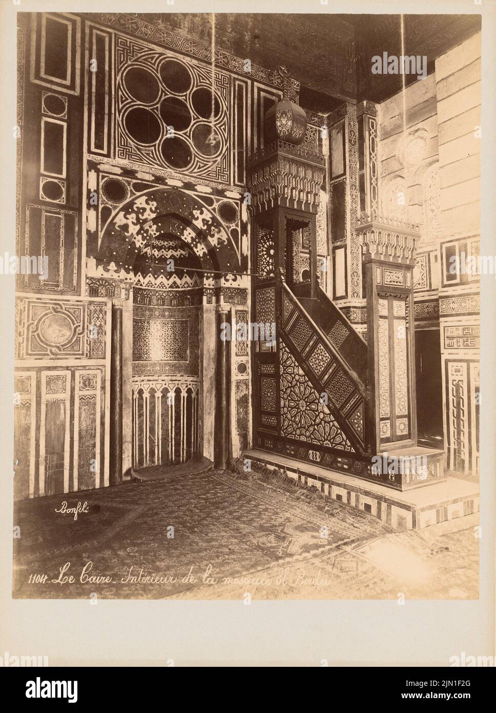 Bonfils Félix (1831-1885), EL-Bordei Mosque in Cairo (without dat ...