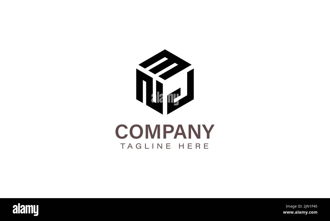 Mnj logo design Cut Out Stock Images & Pictures - Alamy