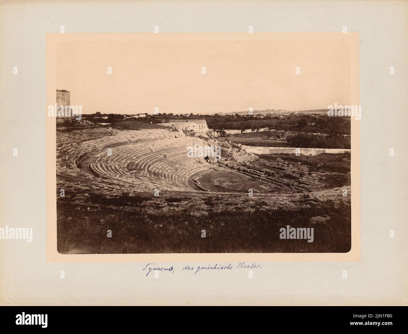 Unknown photographer, Greek theater in Syrakus (without dat.): View ...