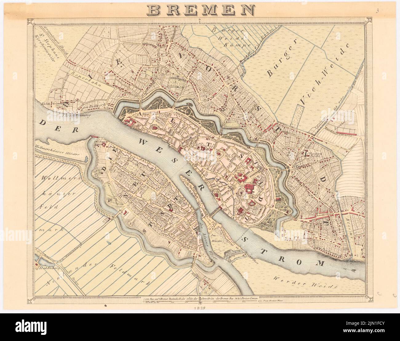 Karte bremen 1829 hi-res stock photography and images - Alamy