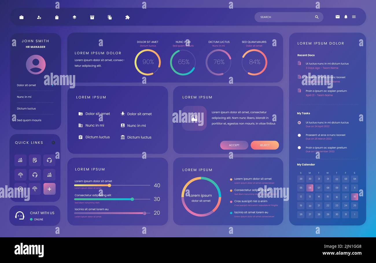 Login form ui design hi-res stock photography and images - Alamy