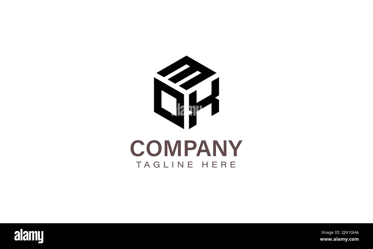 Letter MOX Logo, Three Letter Logo, Alphabet M O X Hexagon Shape Vector ...