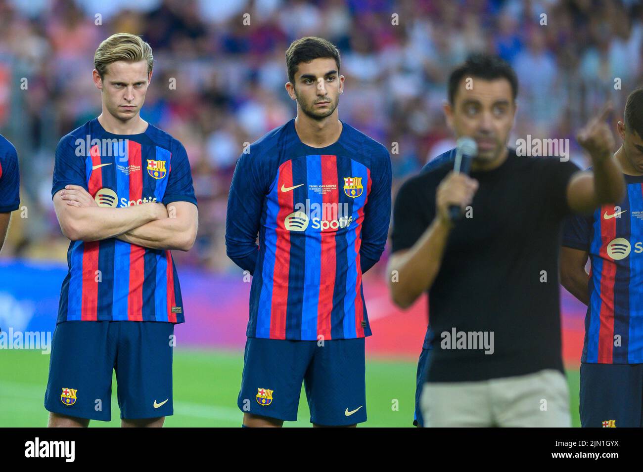 Frankie De Jong of FC Barcelona during the Joan Gamper Trophy match between FC Barcelona and ...