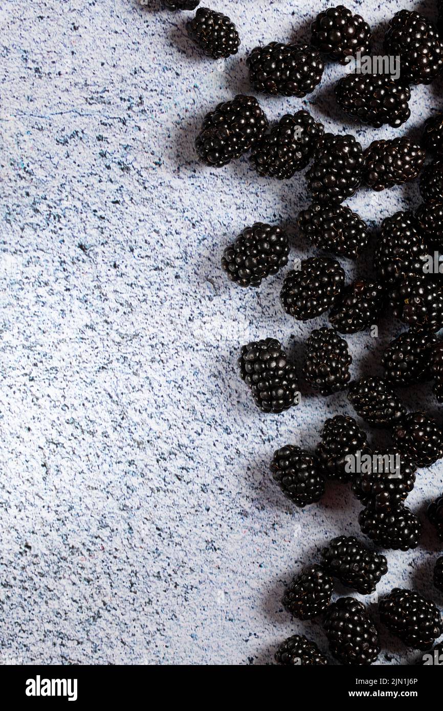 Macro close up of blackberries Stock Photo - Alamy