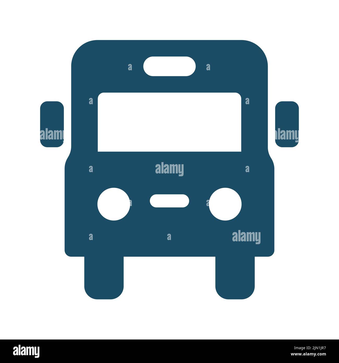 High quality dark blue flat school bus icon. Pictogram, icon set ...