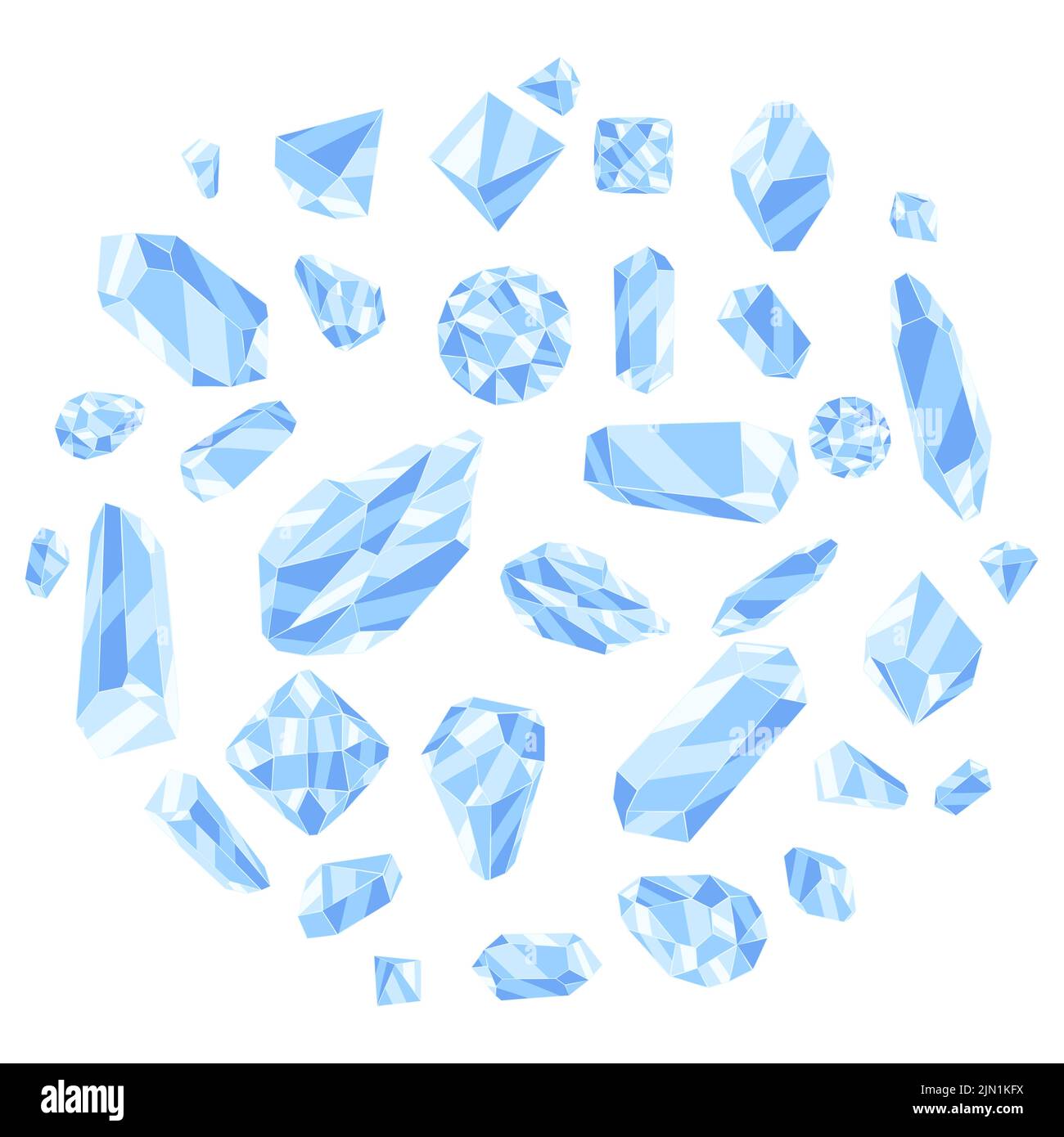 Cluster of quartz crystals Stock Vector Images - Alamy