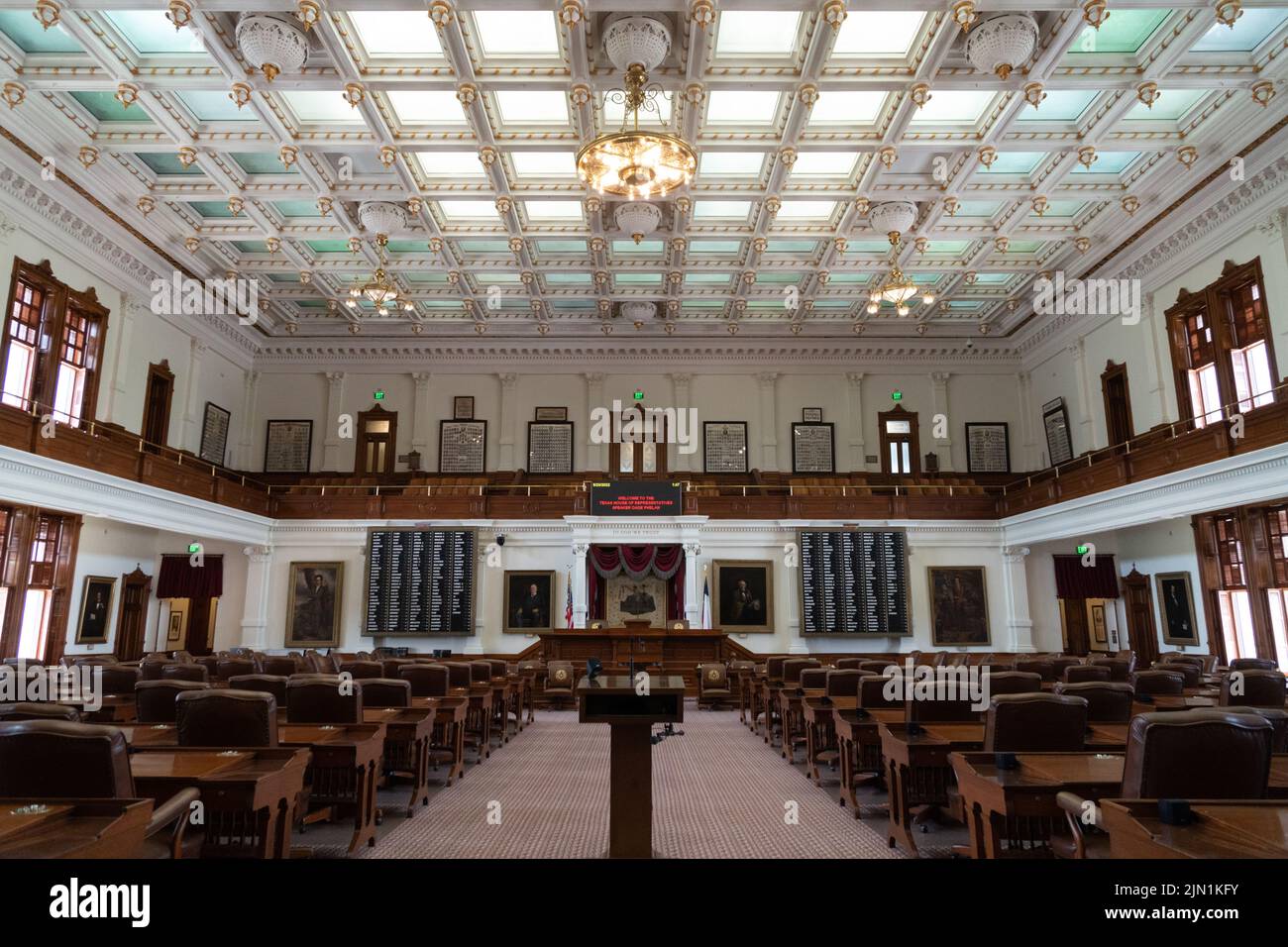 Austin, Texas - May 23, 2022: Inside the Texas House of Representatives ...