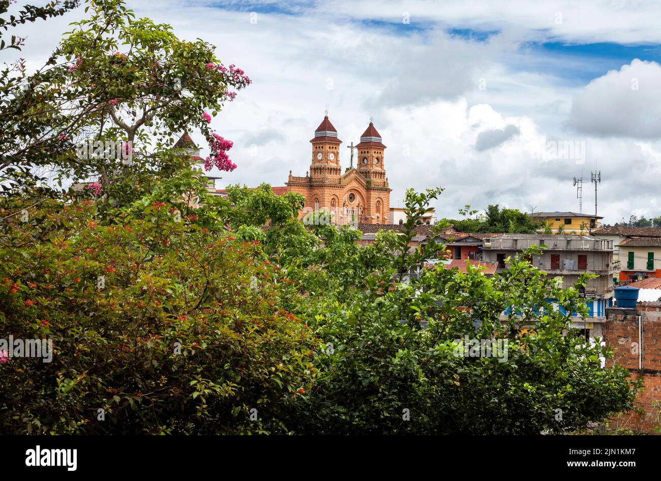 Yolombo, Antioquia - Colombia. July 24, 2022. Parroquia San Lorenzo, is ...