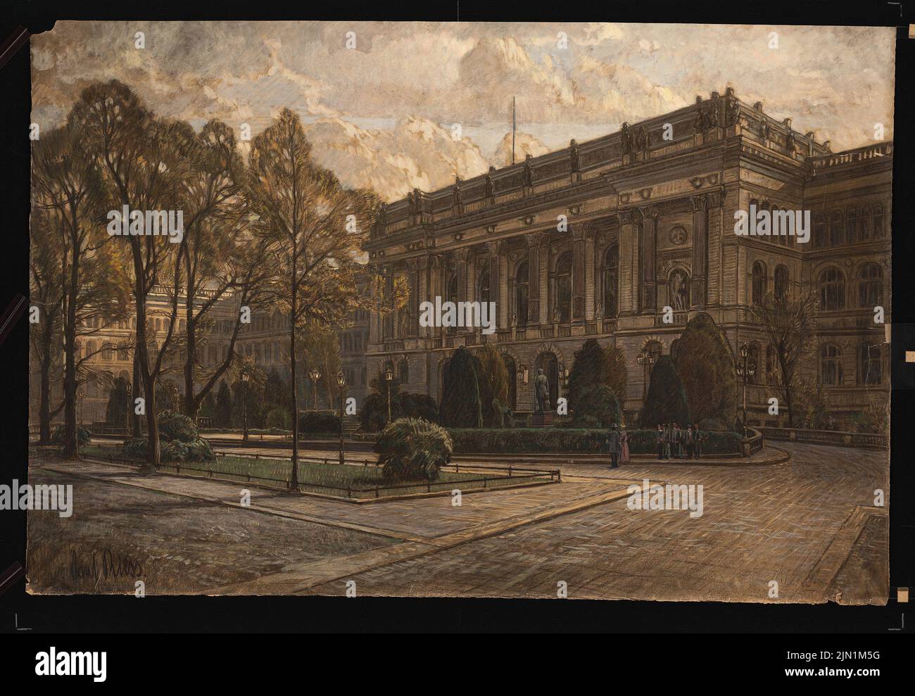 Riess Paul (1857-1933), Berlin Technical University. Main building ...