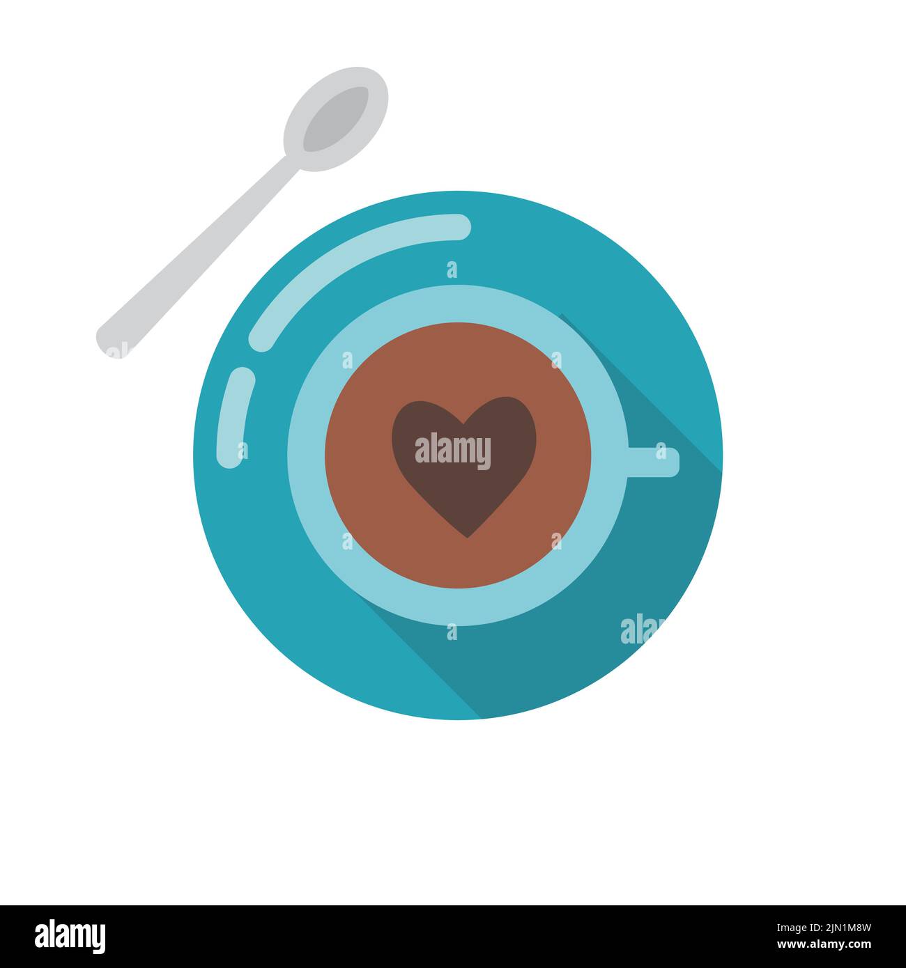 Mug with heart Stock Vector Images - Alamy