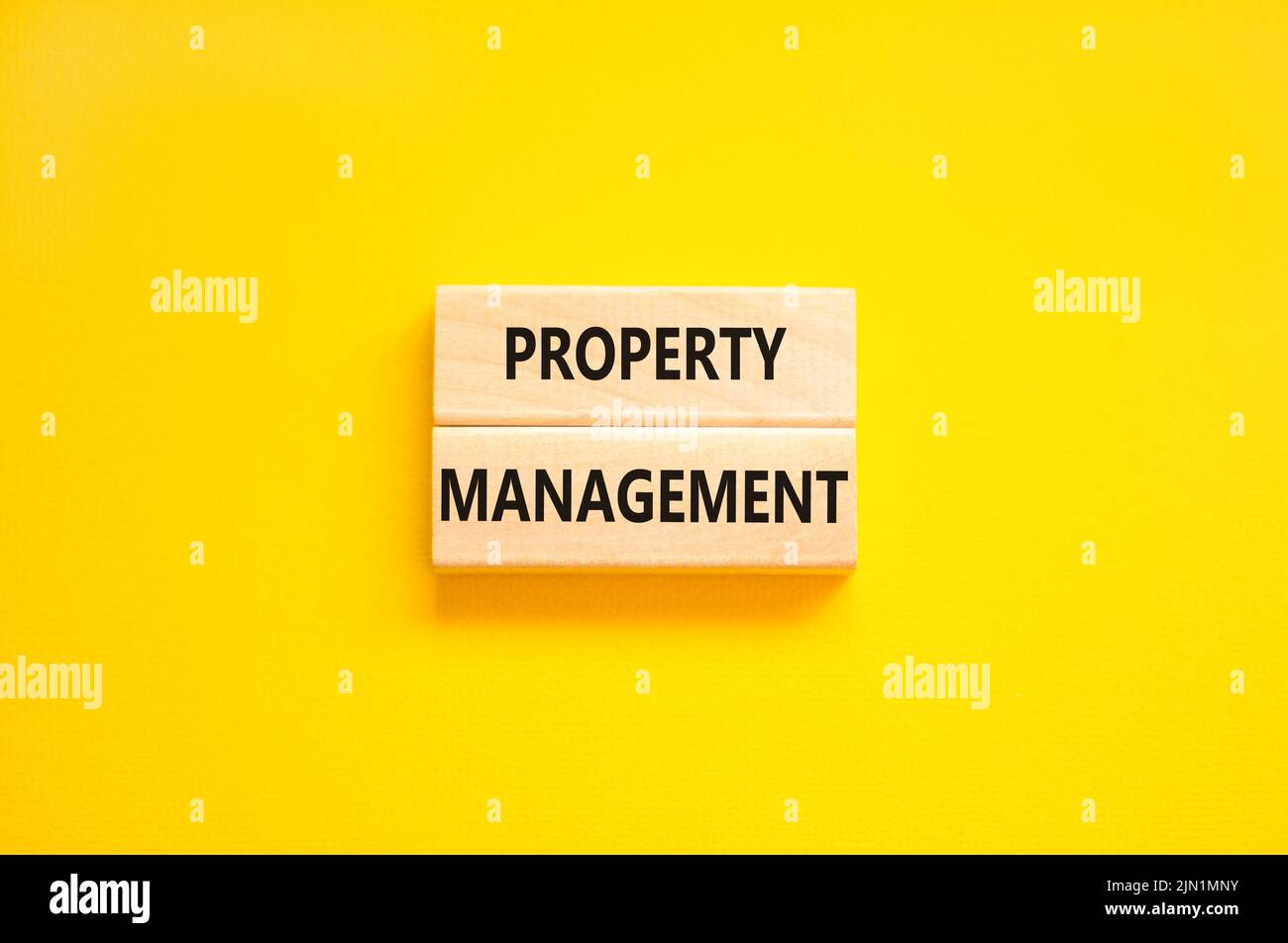 Property management symbol. Concept words Property management on wooden ...