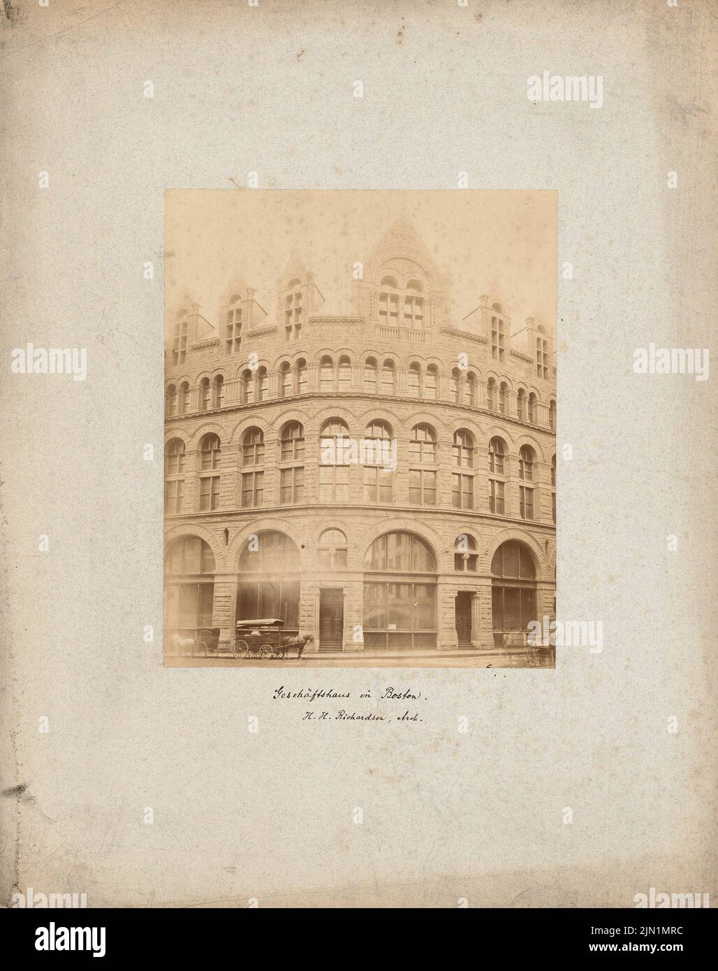 Richardson henry hobson 1838 1886 geschaftshaus hi-res stock ...