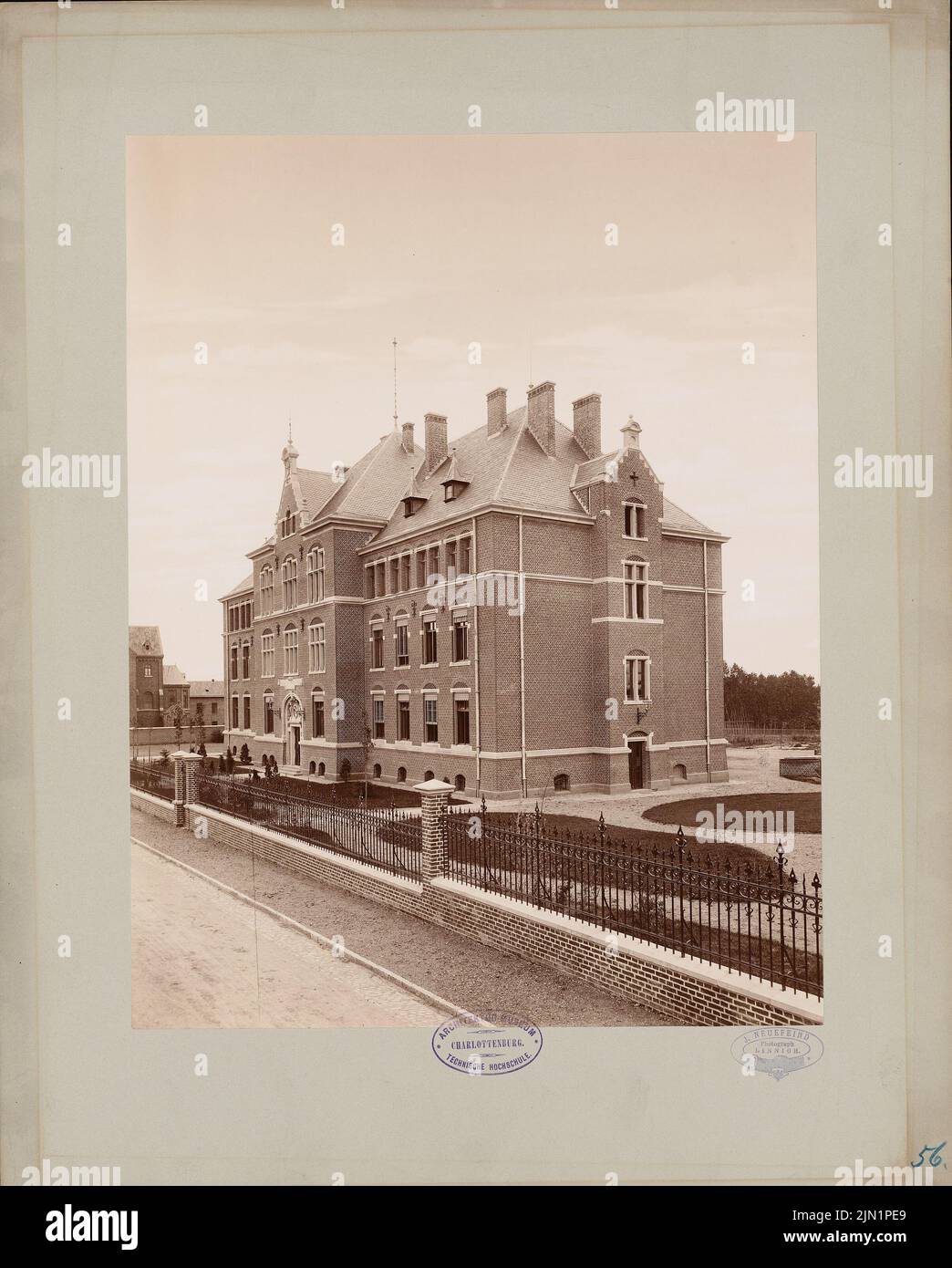 N.N., school teacher seminar, Linnich (1893-1894): overall view. Photo ...