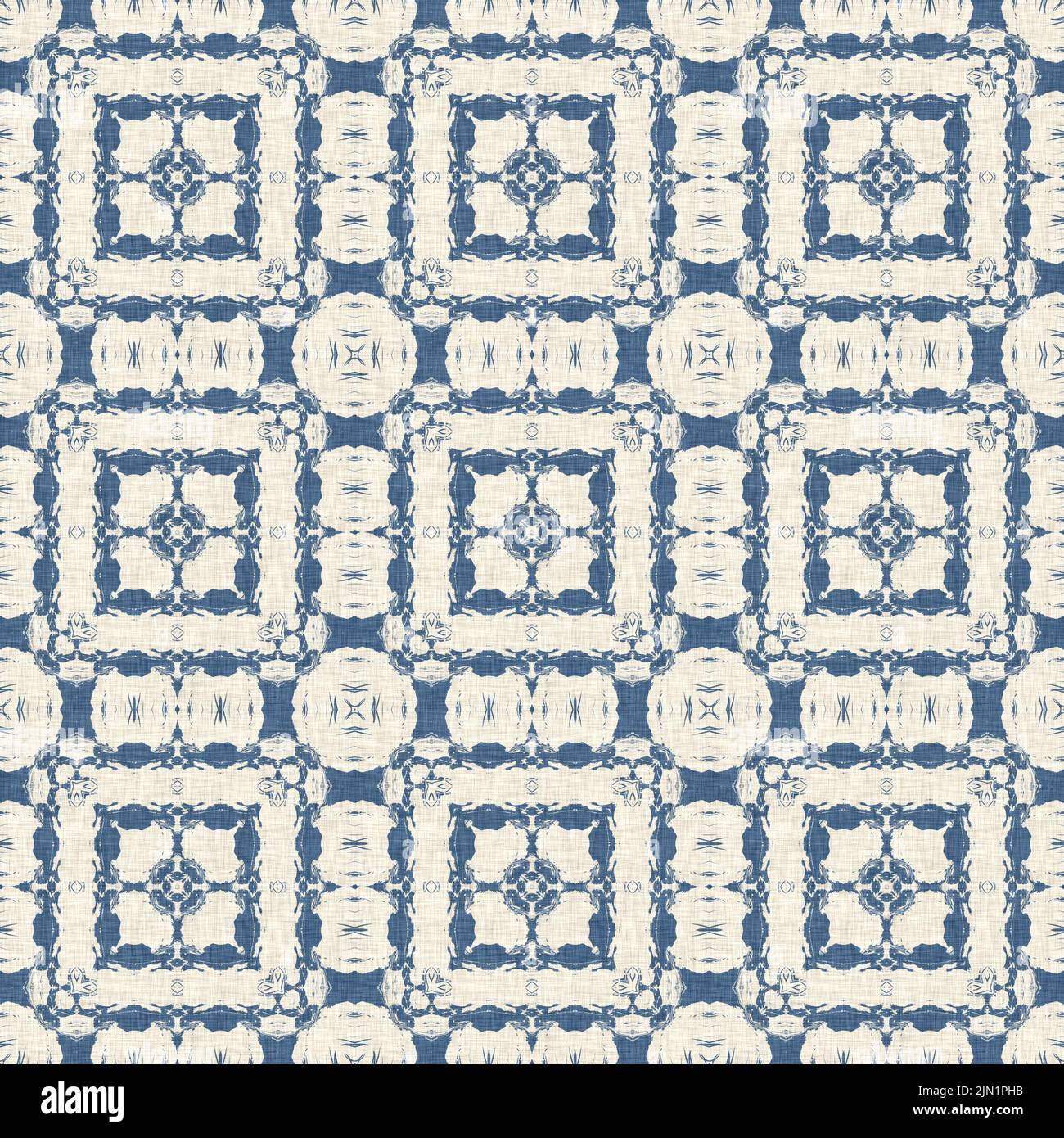 French blue quilt printed fabric pattern for shabby chic home decor ...