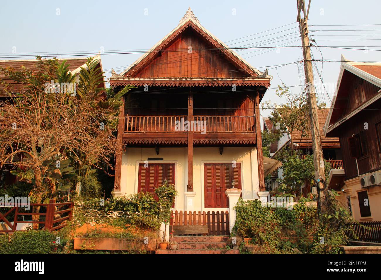 traditional house in luang prabang (laos Stock Photo - Alamy
