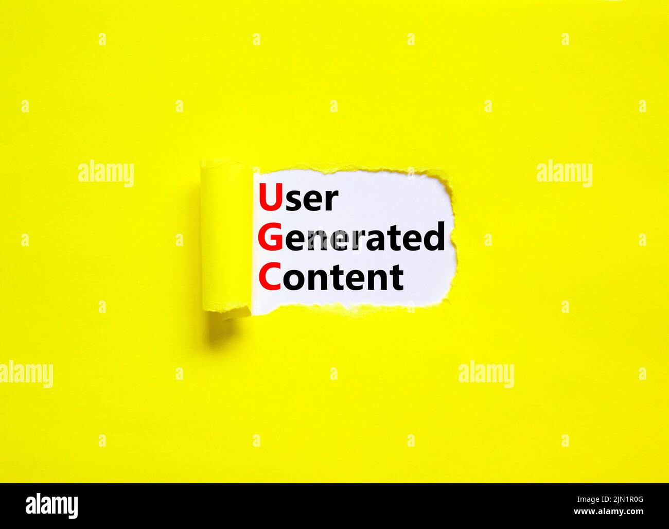 UGC user generated content symbol. Concept words UGC user generated ...