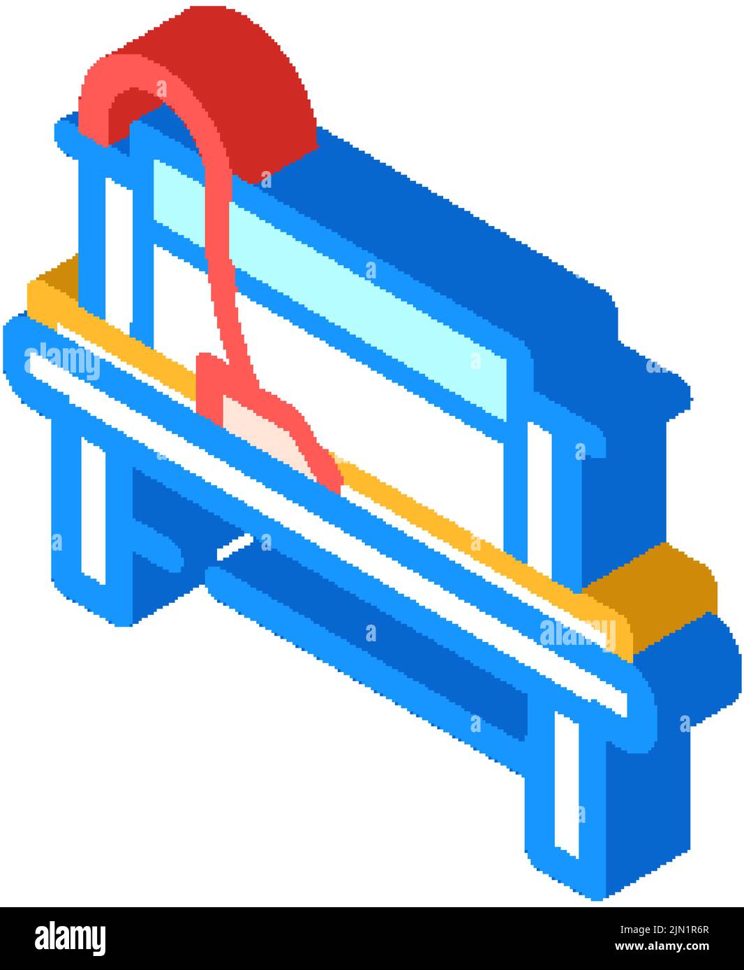 cutting ruler sewing isometric icon vector illustration Stock Vector ...