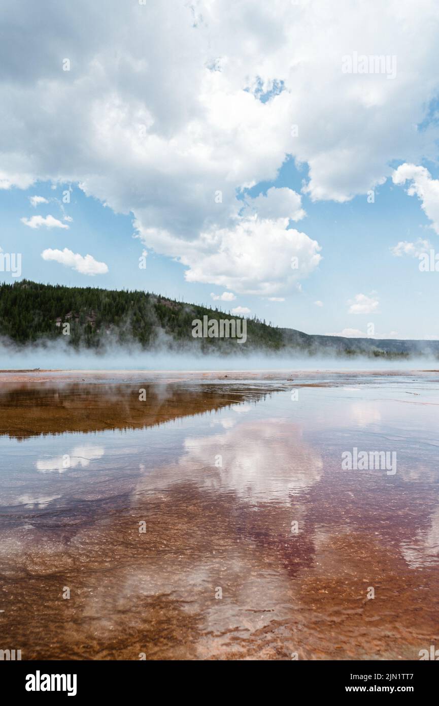 Grand Prismatic Spring in Yellowstone National Park Stock Photo - Alamy