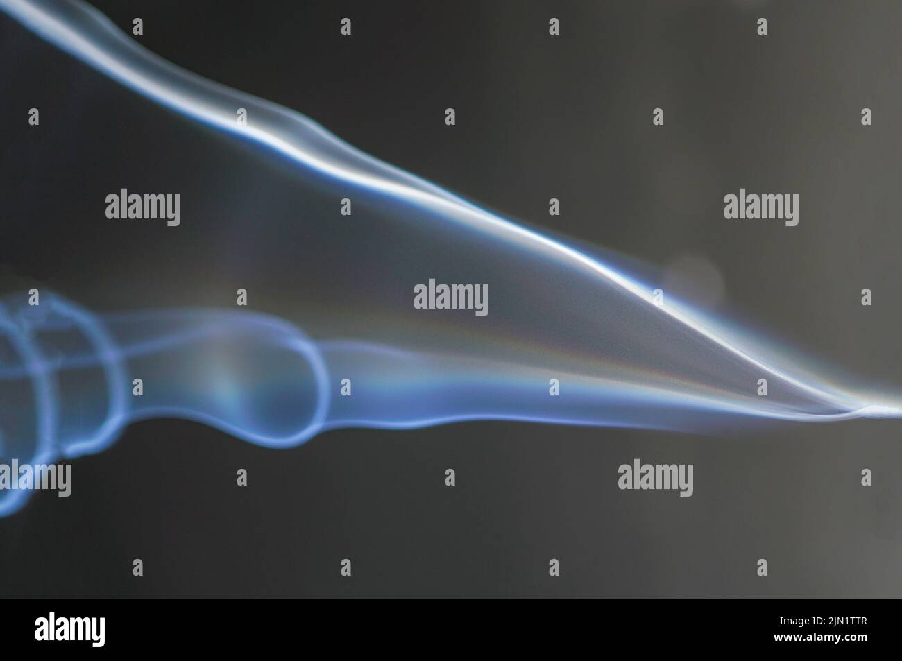 Smoke photographed in the studio with copy space and background Stock ...