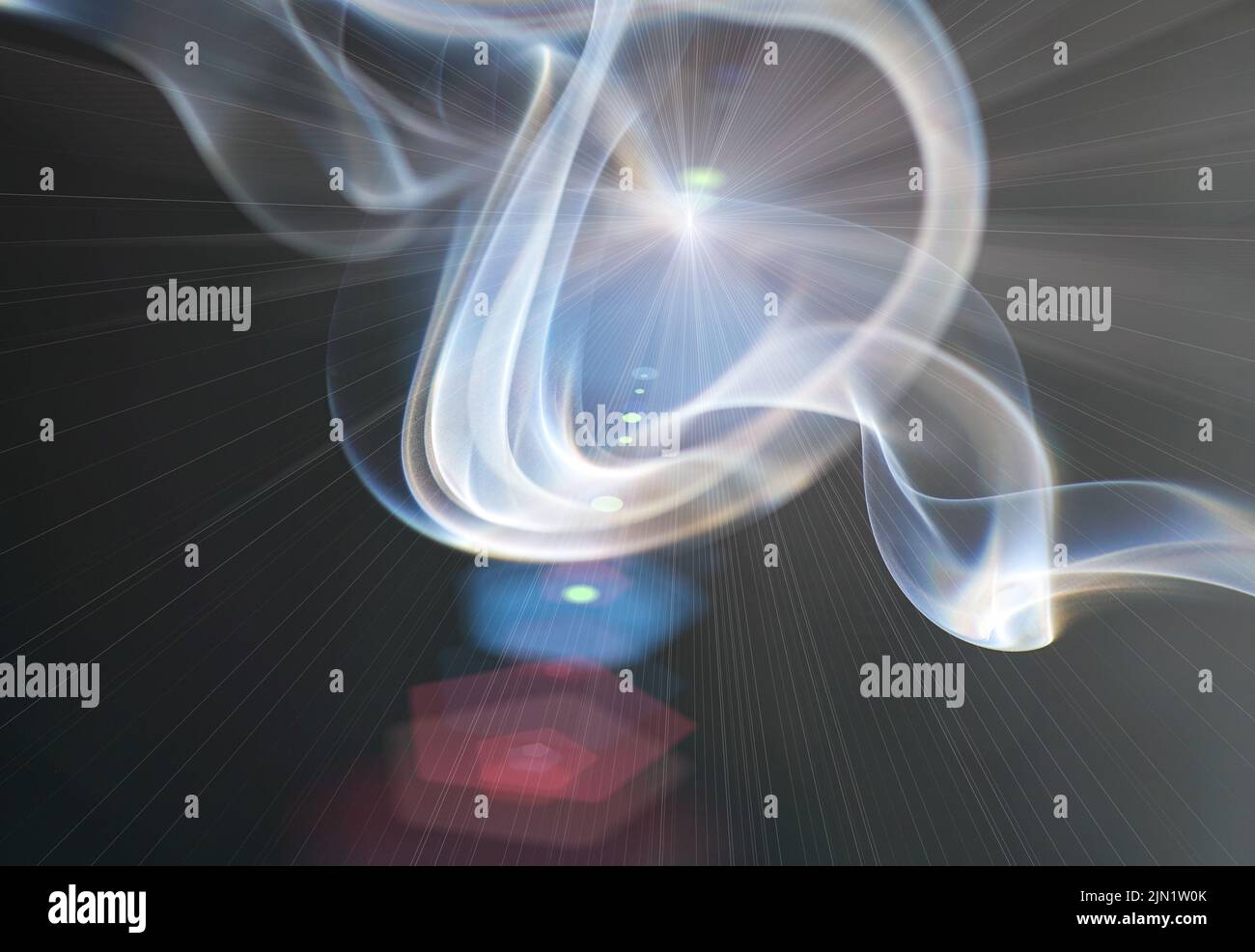Smoke photographed in the studio with copy space and background Stock ...