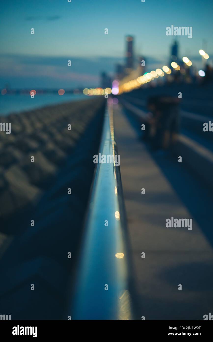 Stainless steel guardrail Stock Photo - Alamy