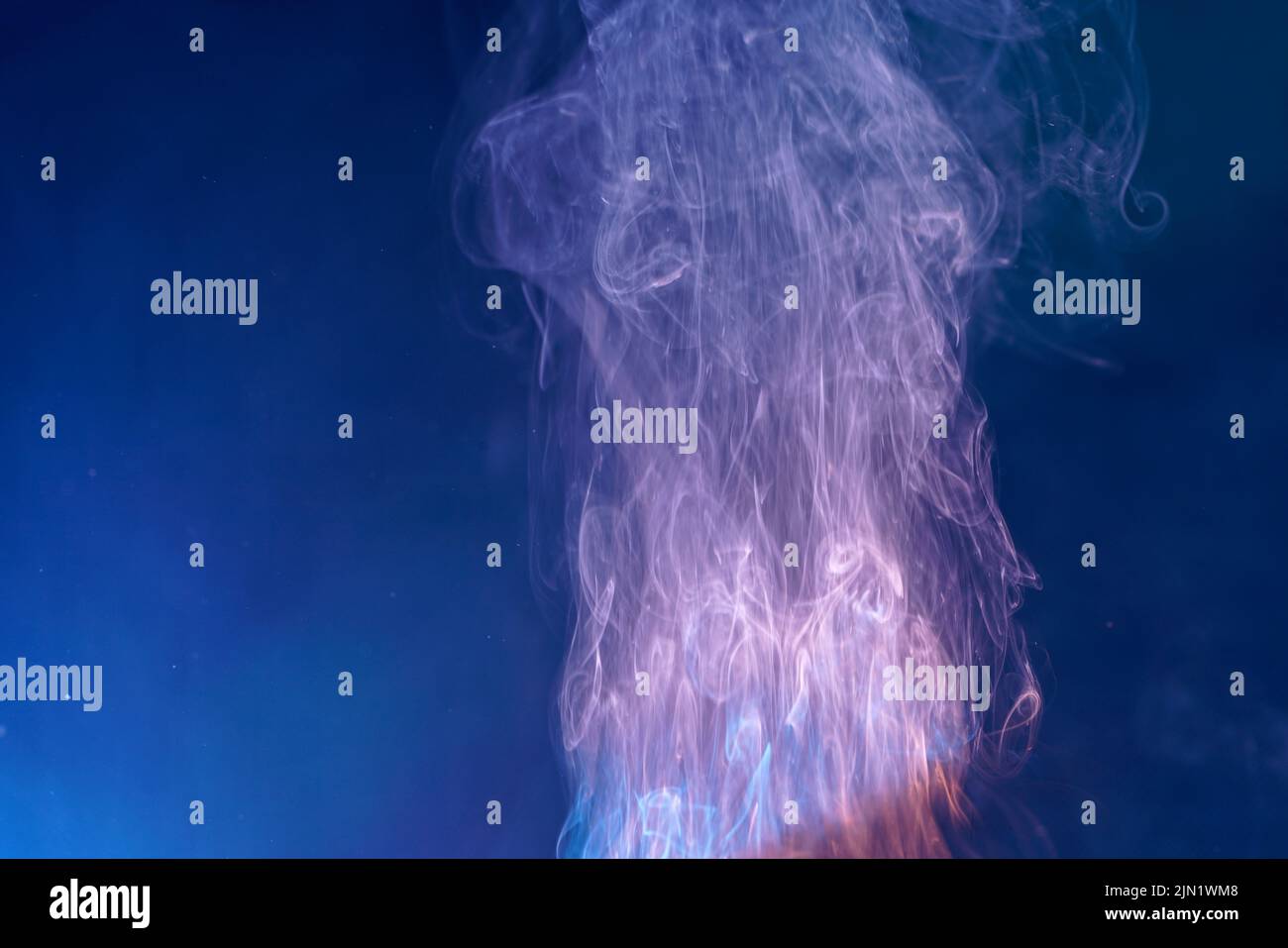Smoke photographed in the studio with copy space and background Stock ...