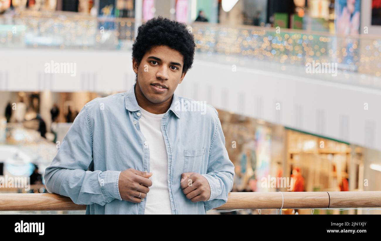 Calm african man customer hi-res stock photography and images - Alamy