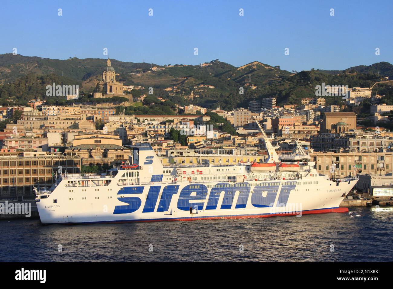 The harbour at Messina, Sicily Stock Photo - Alamy