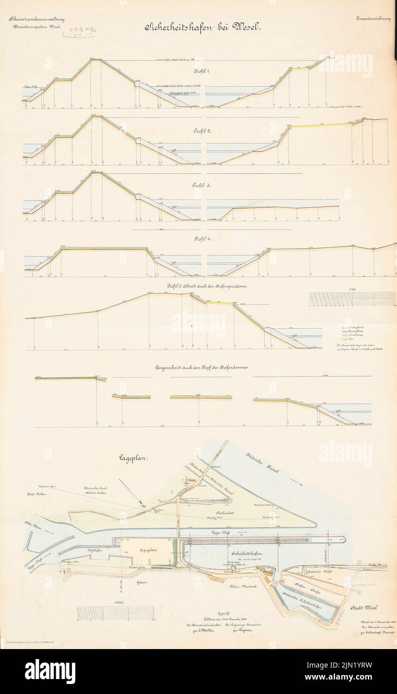 N.N., Security Hall, Wesel: Department 1: 2500, cuts 1: 150. Lithograph ...