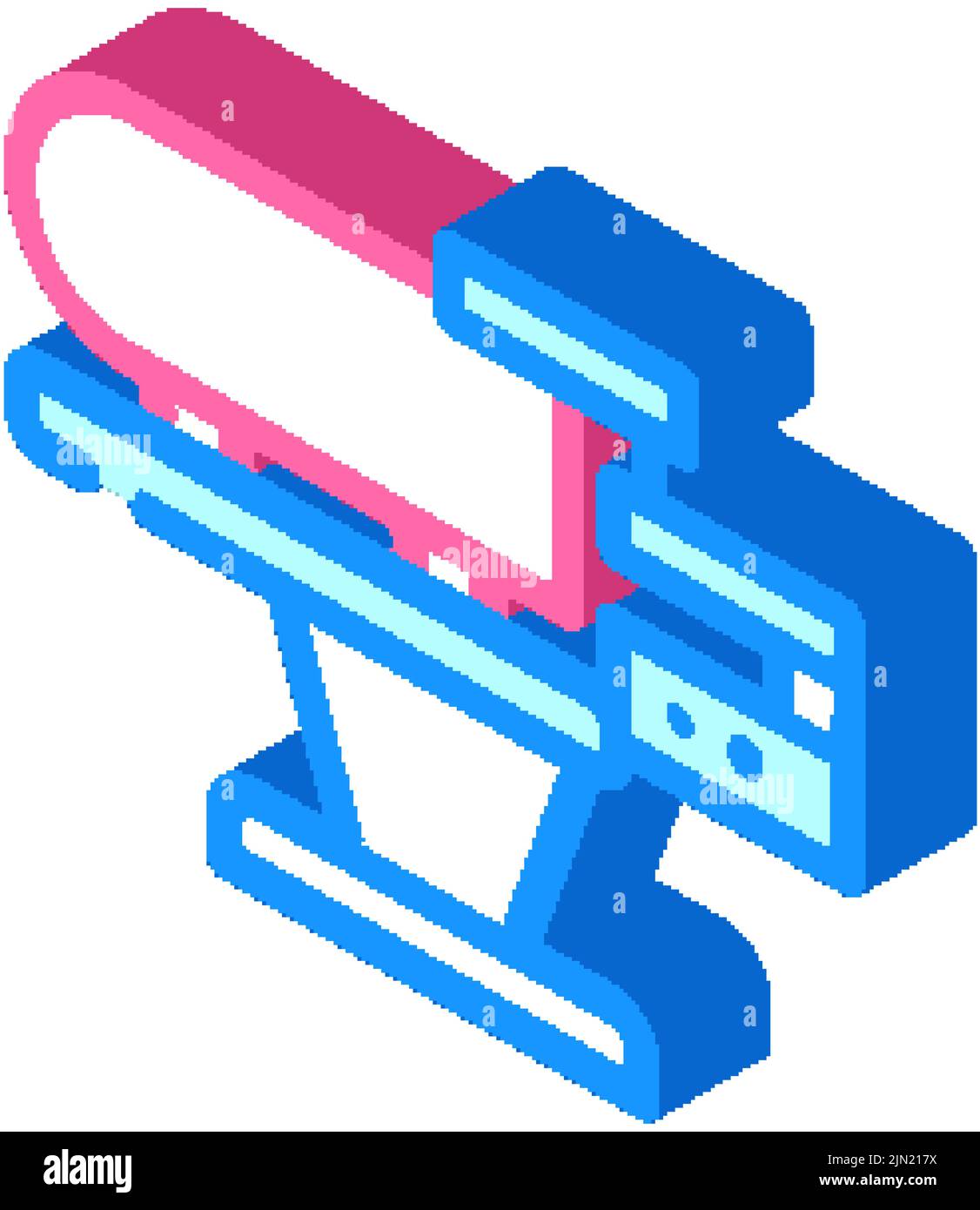 steam generator heated table isometric icon vector illustration Stock ...